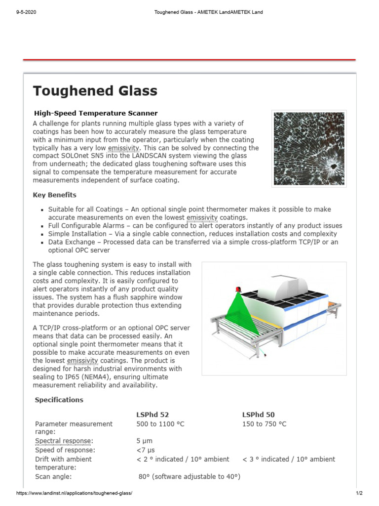 Toughened Glass - AMETEK LandAMETEK Land | PDF | Transmission Control ...