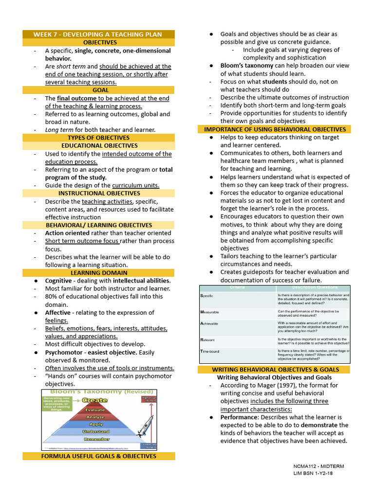 Ncma 112 Health Education | PDF
