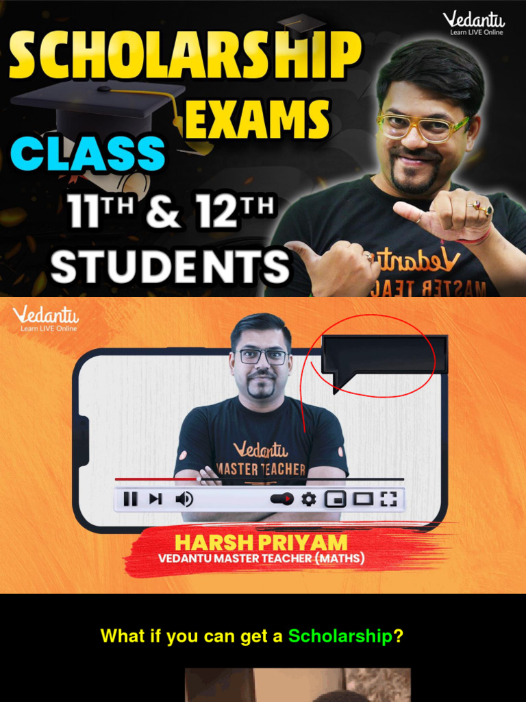 Scholarships Test For Class 11 12 Students PDF