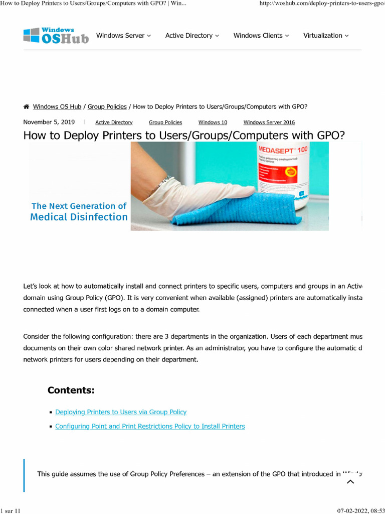 Gpo Print Server | PDF