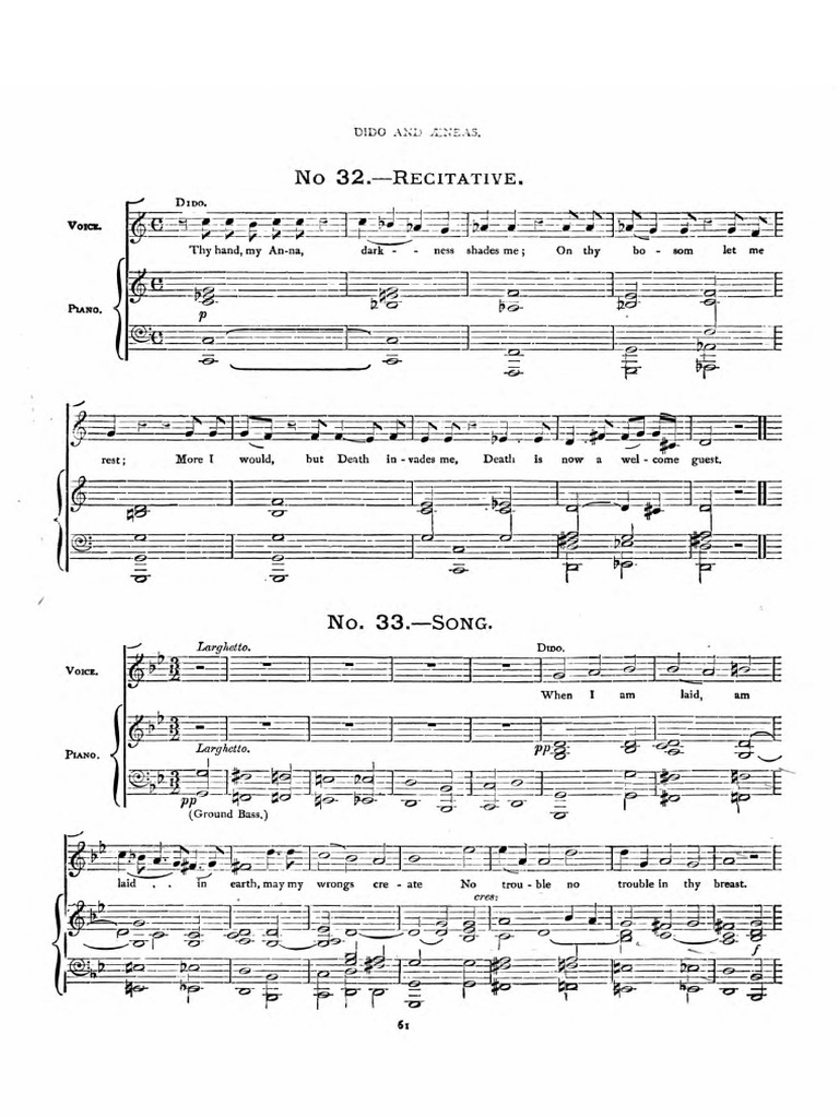 Final Dido and Aeneas (Piano) | PDF