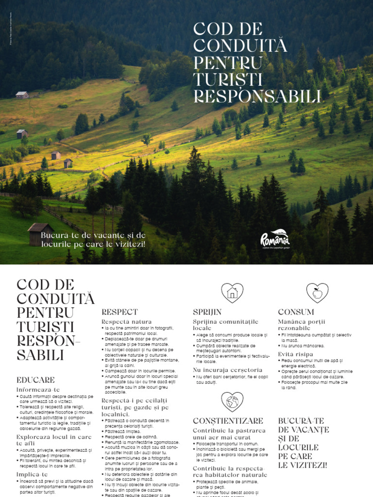 Cod de Conduita Turisti Final | PDF