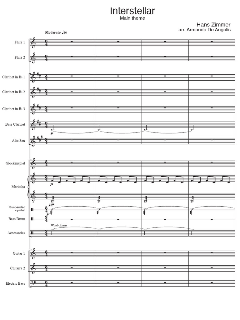 Interstellar Per Dronero - Score | PDF
