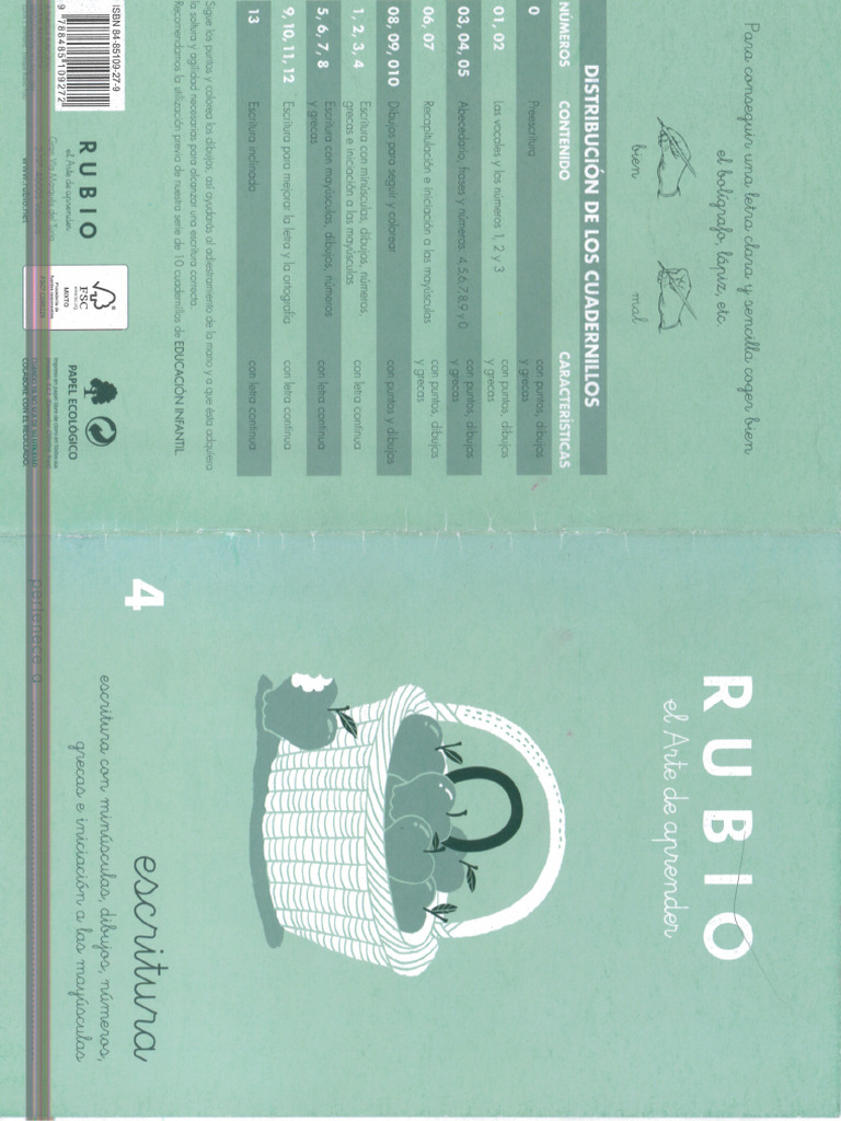Cuadernillo Rubio n4 | PDF