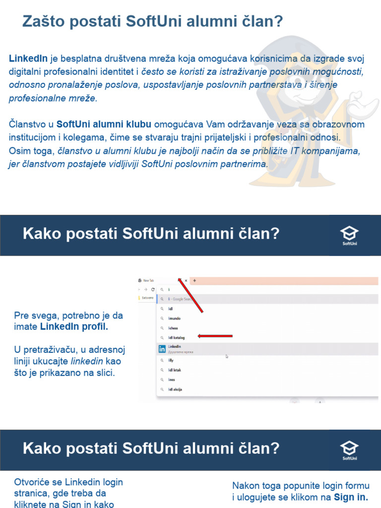 Kako Postati SoftUni Alumni Član | PDF