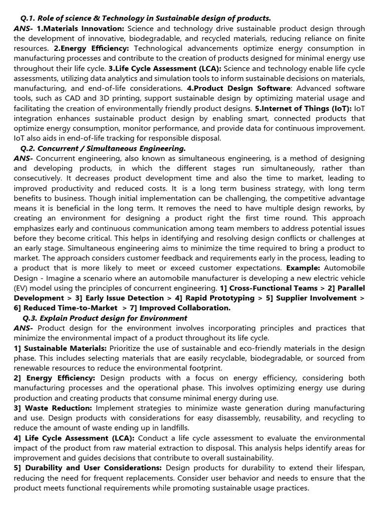 Product Lifecycle Management Notes (Mechanical Engineering) | PDF