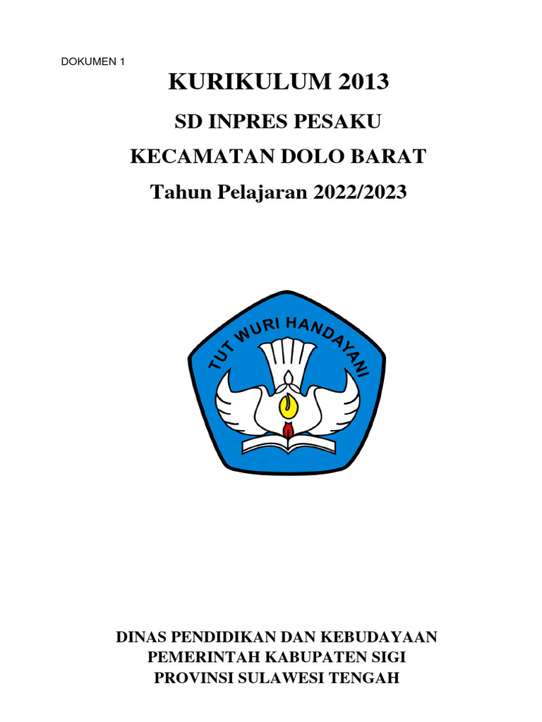 KTSP (1) - SD Inpres Pesaku | PDF