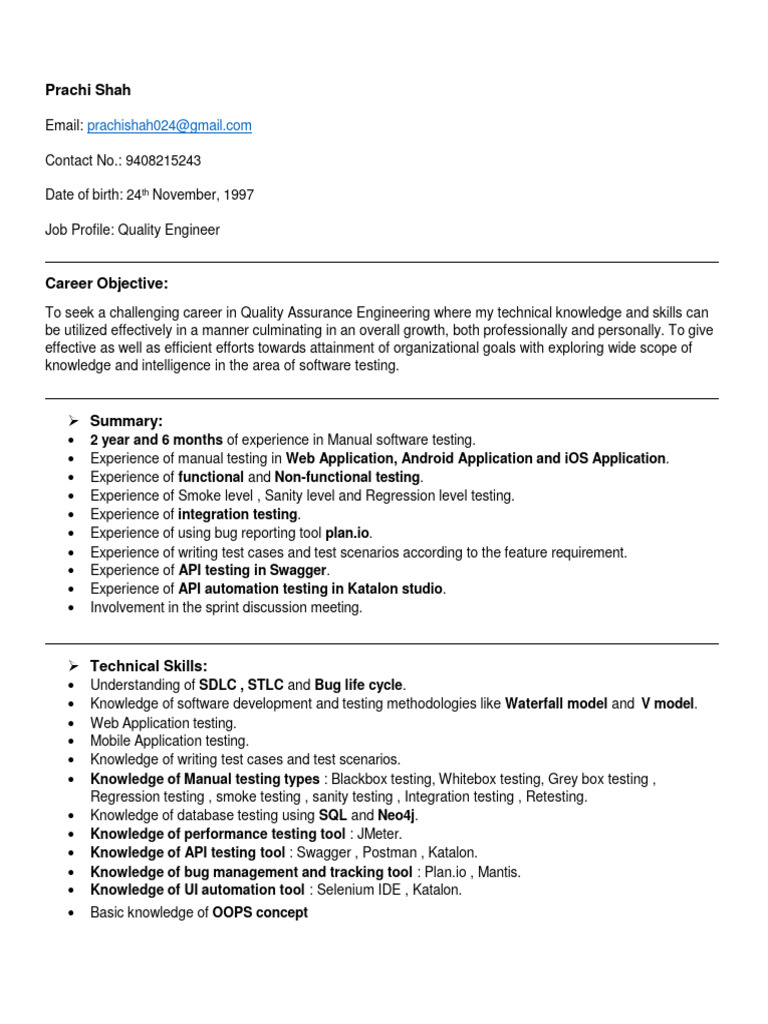 Prachi Resume | PDF