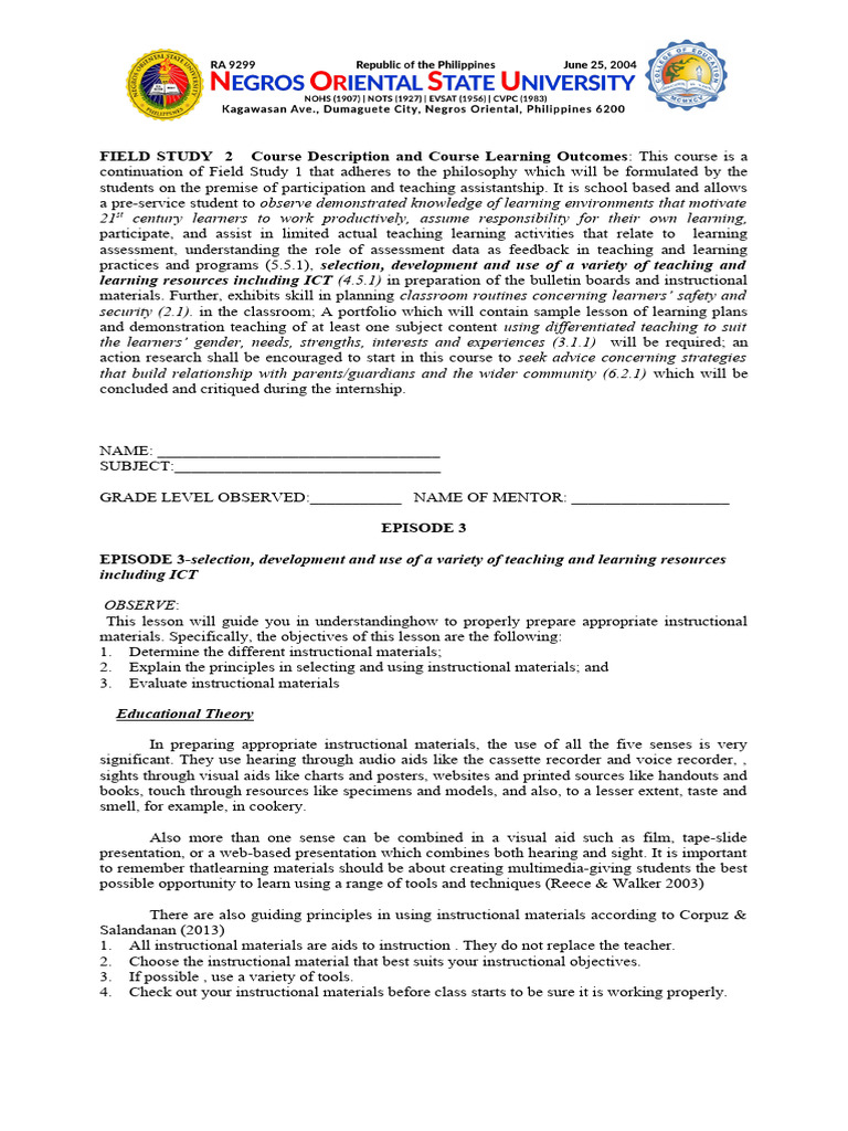 FS 2 Episode 3 | PDF