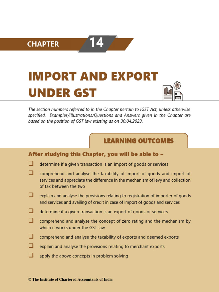 Import and Export Under GST | PDF