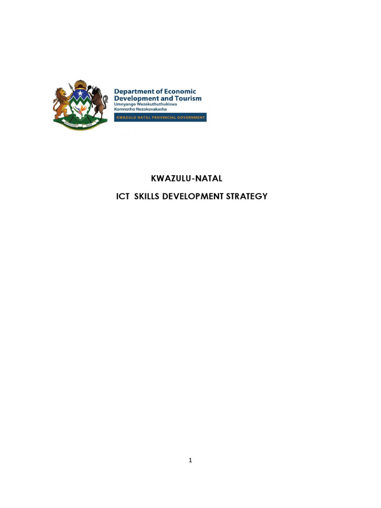 KZN ICT Skills Development Strategy | PDF KZN ICT Skills Development Strategy | PDF