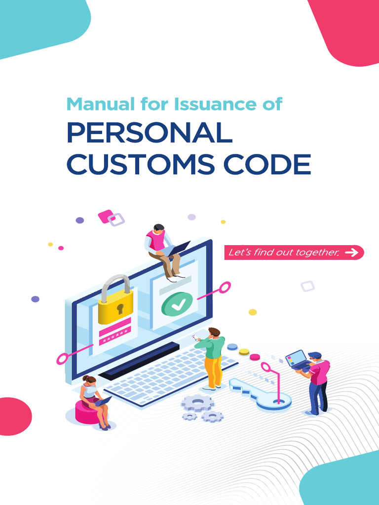 Manual For Issuance of Personal Customs Code | PDF