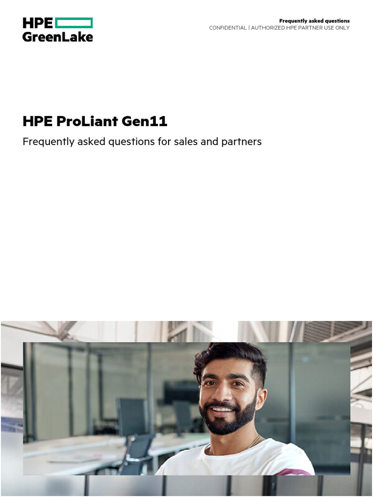 HPE ProLiant Gen11 FAQ For Sales and Partners | PDF | Computers
