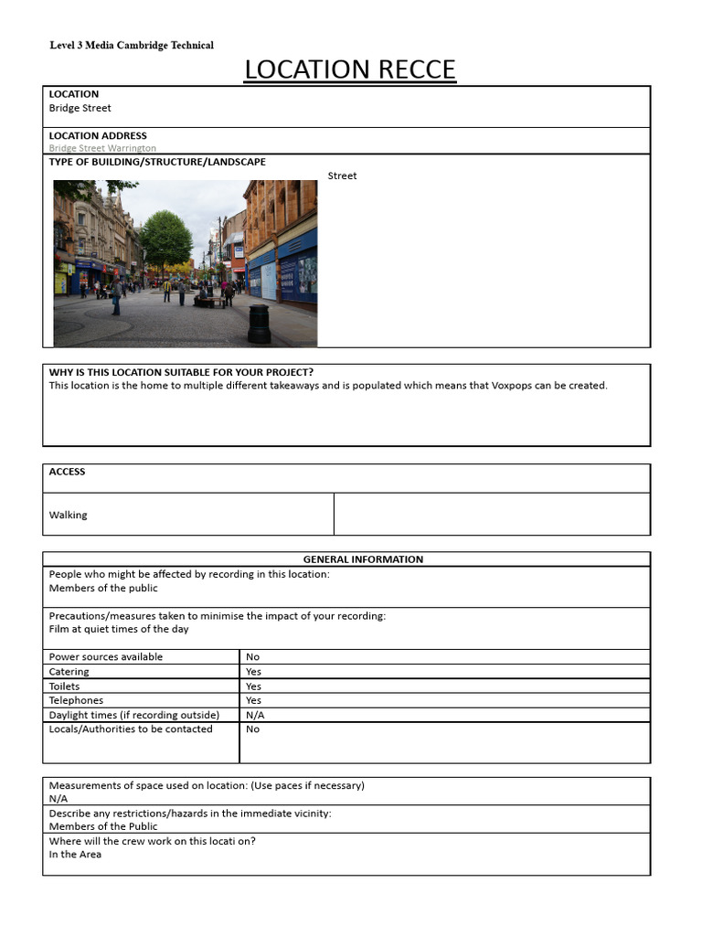 Location Reece - Bridge Street | PDF | Technology & Engineering