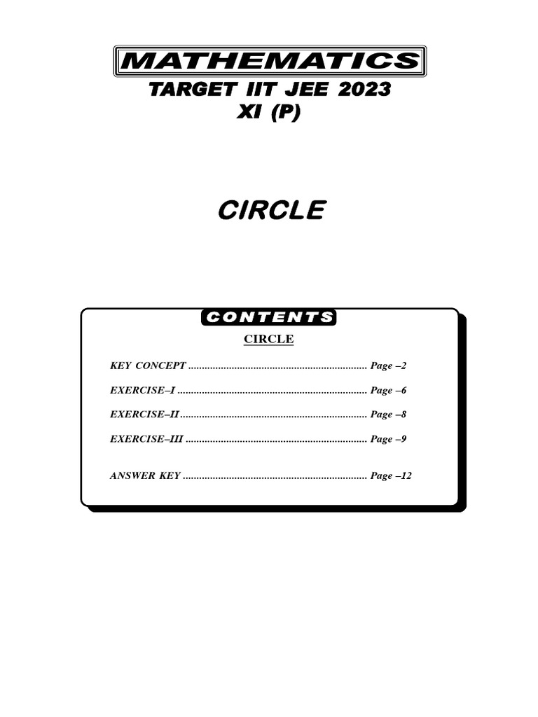 circle | PDF | Circle | Perpendicular