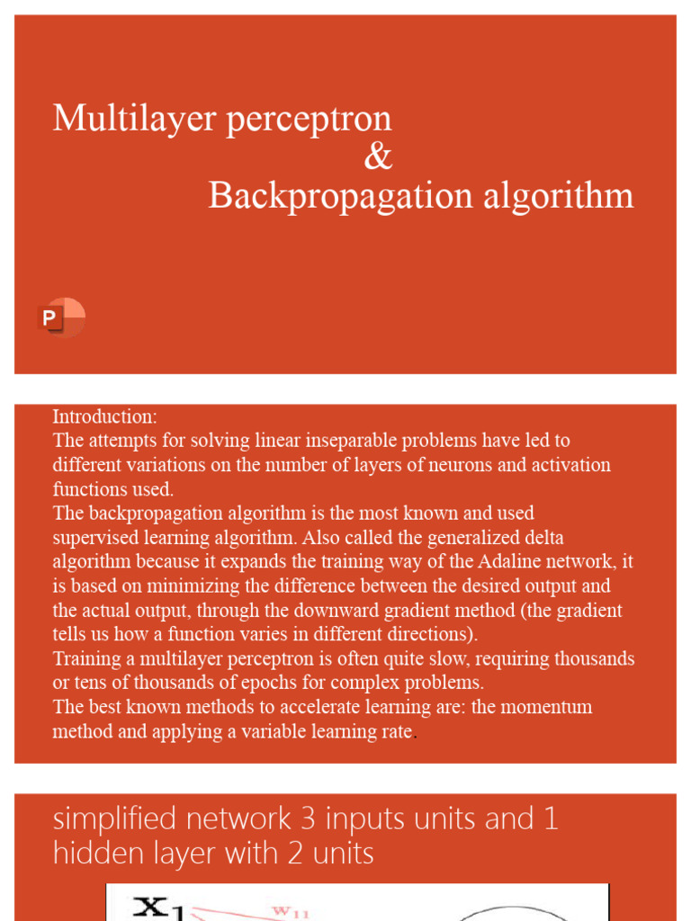 Multilayer Perceptron | PDF