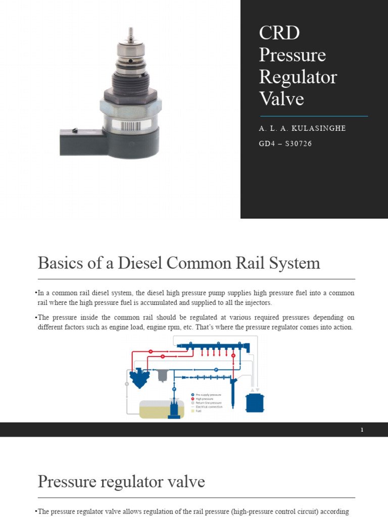 CRD Pressure Regulator Valve | PDF