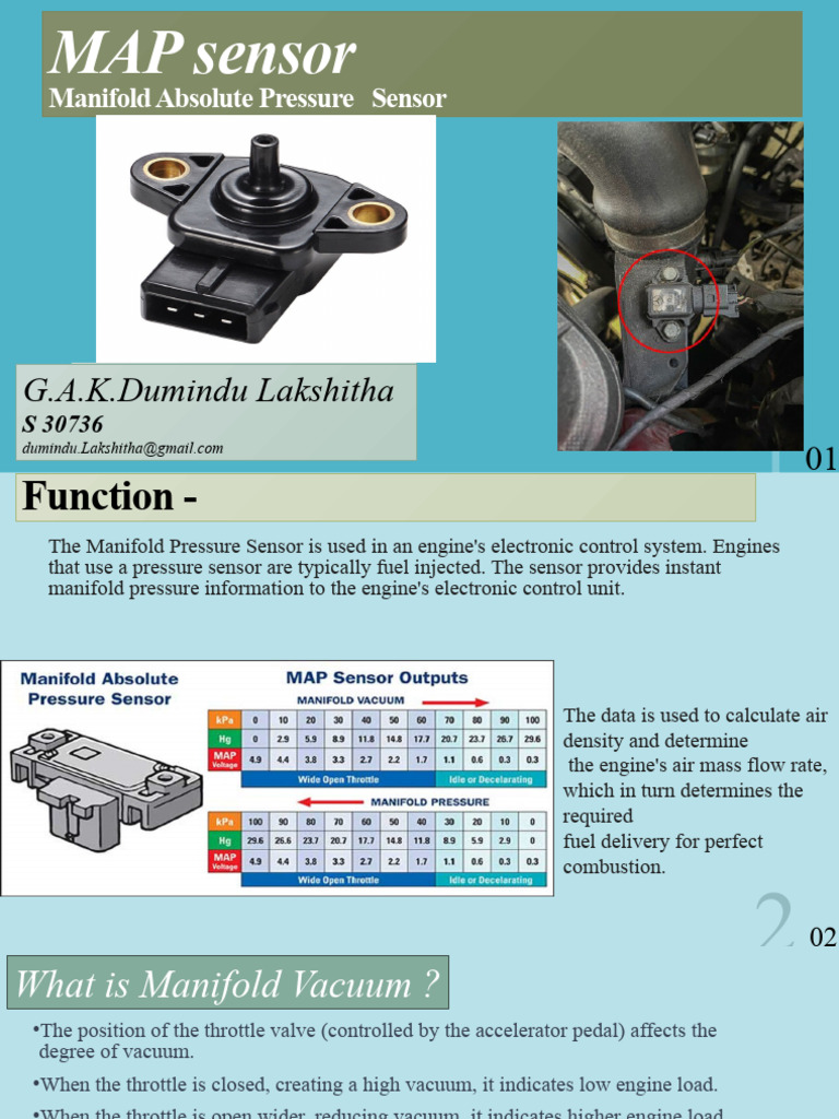 MAP sensor | PDF | Throttle | Internal Combustion Engine