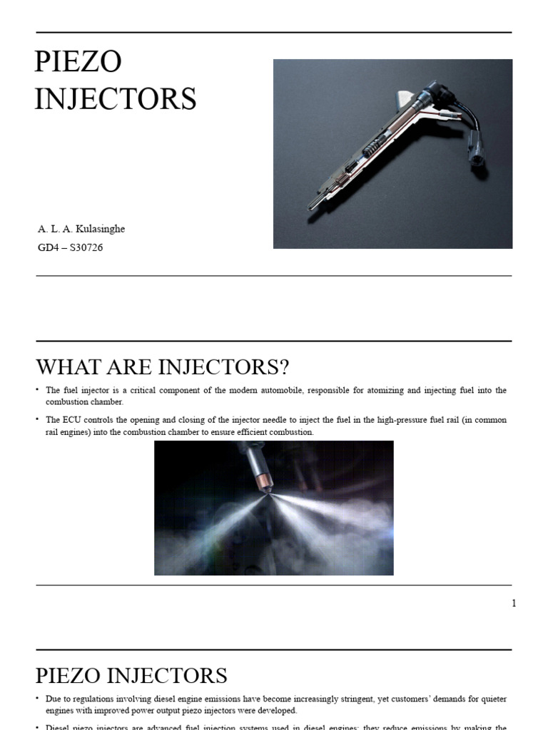 Piezo Injectors | PDF