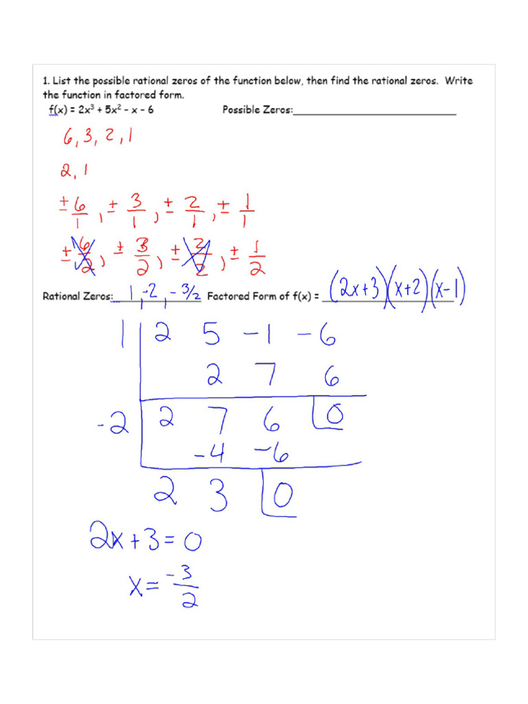 Real Zeros Complex Zeros and FTA Block 2 | PDF