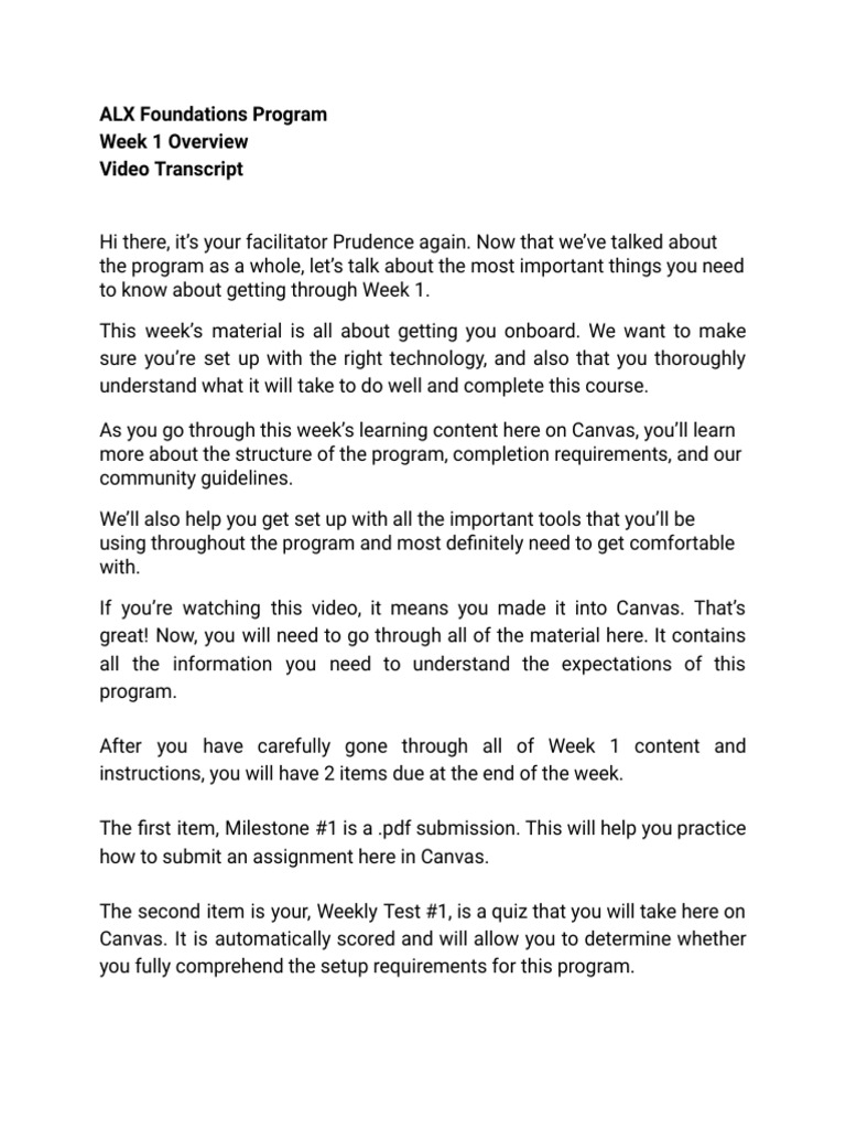 Transcript - Week 1 Overview | PDF