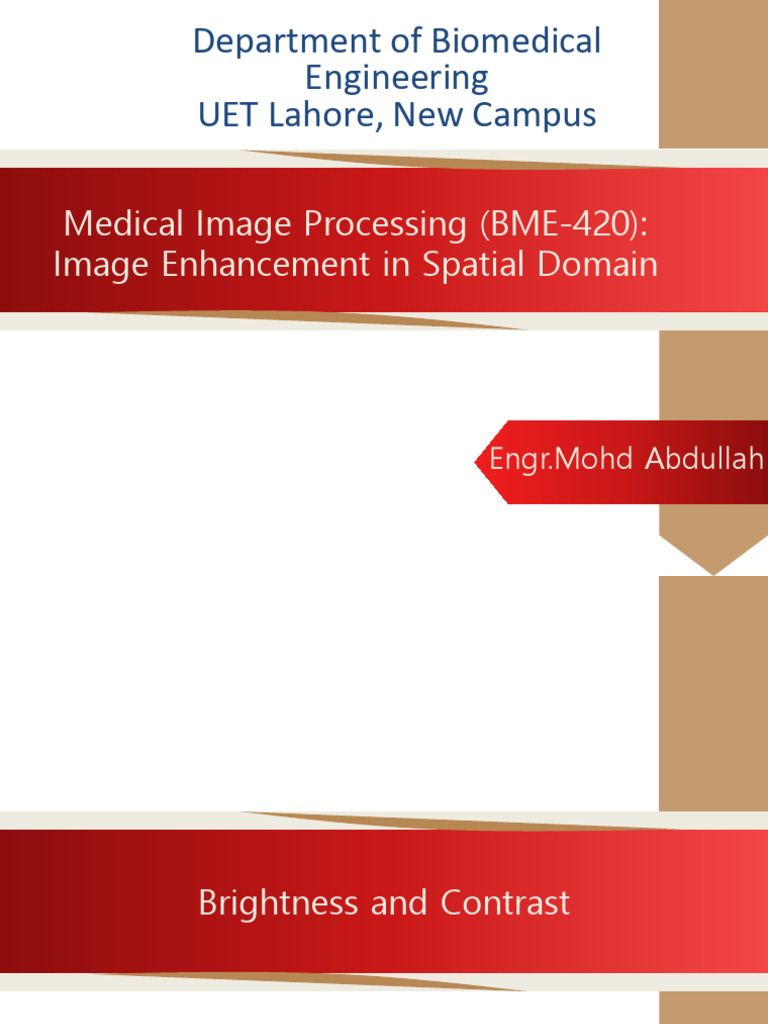 Lec 02 (BIP) Image Enhancement - Spatial Domain | PDF