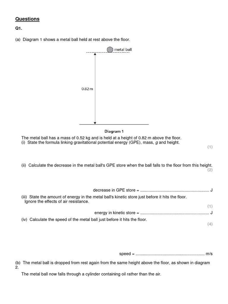 Physics 1P Unit 1 | PDF