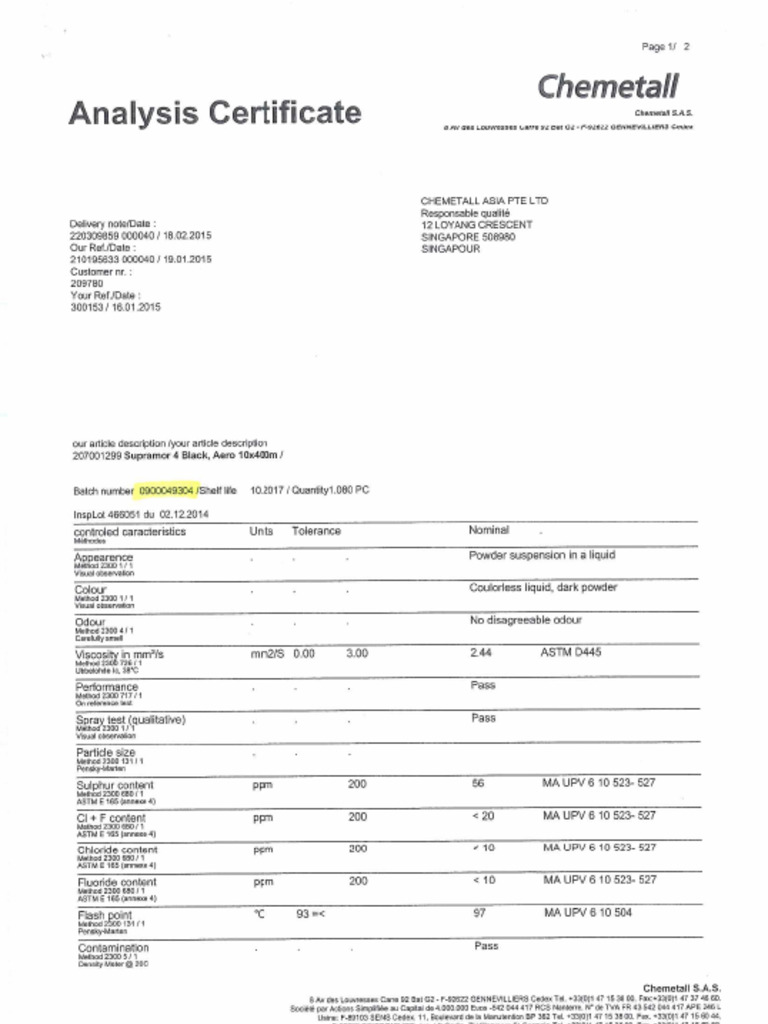 CHEMETALL Supramor 4 Black | PDF
