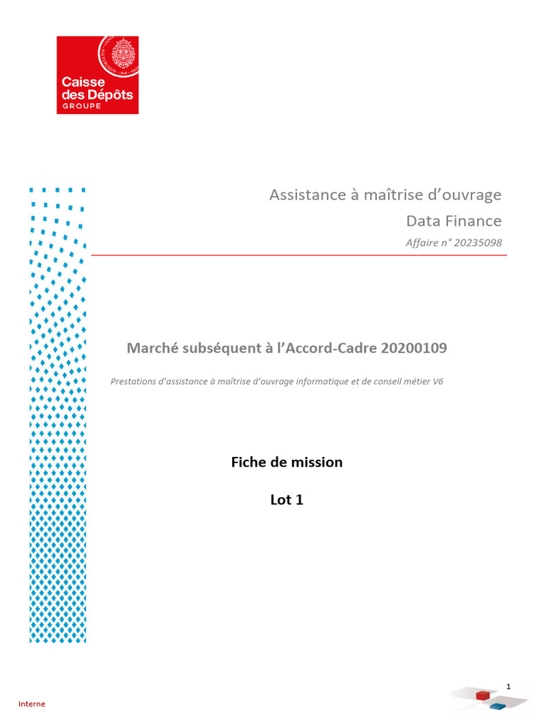 Fiche de Mission | PDF