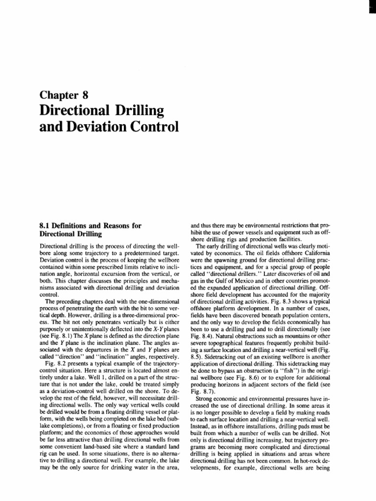 8 Directional Drilling and Deviation Control | PDF
