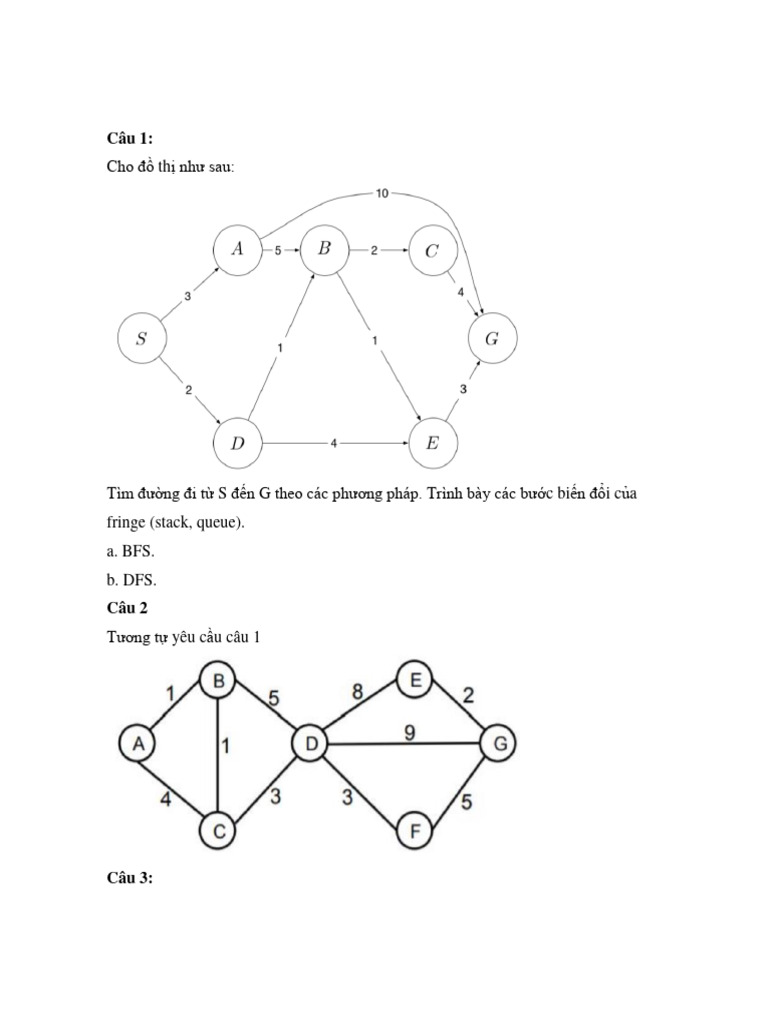 Assignment 1 - BFS DFS | PDF