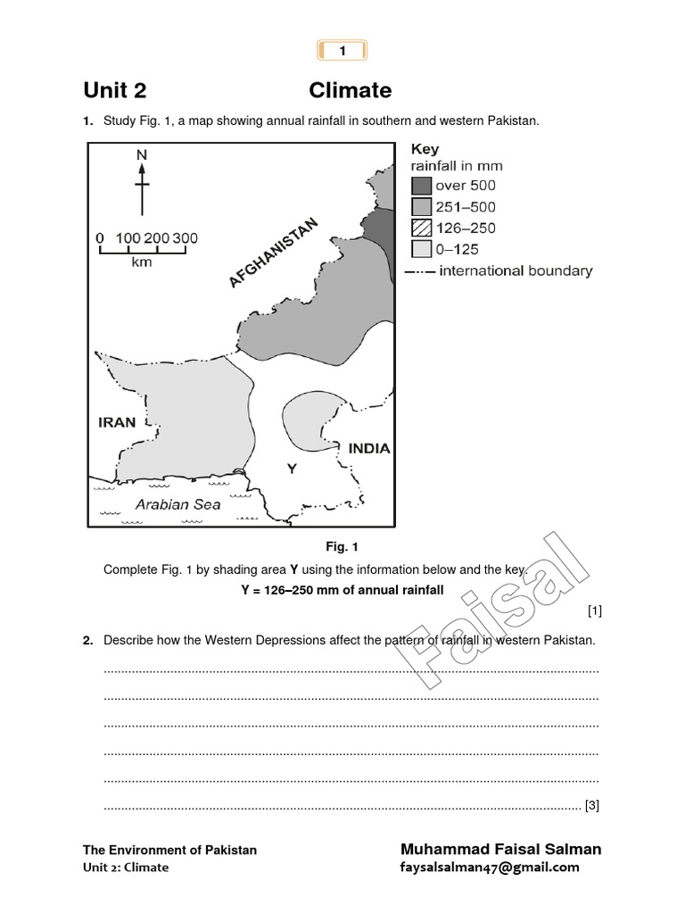 O Level Geography Unit 2 Worksheets | PDF
