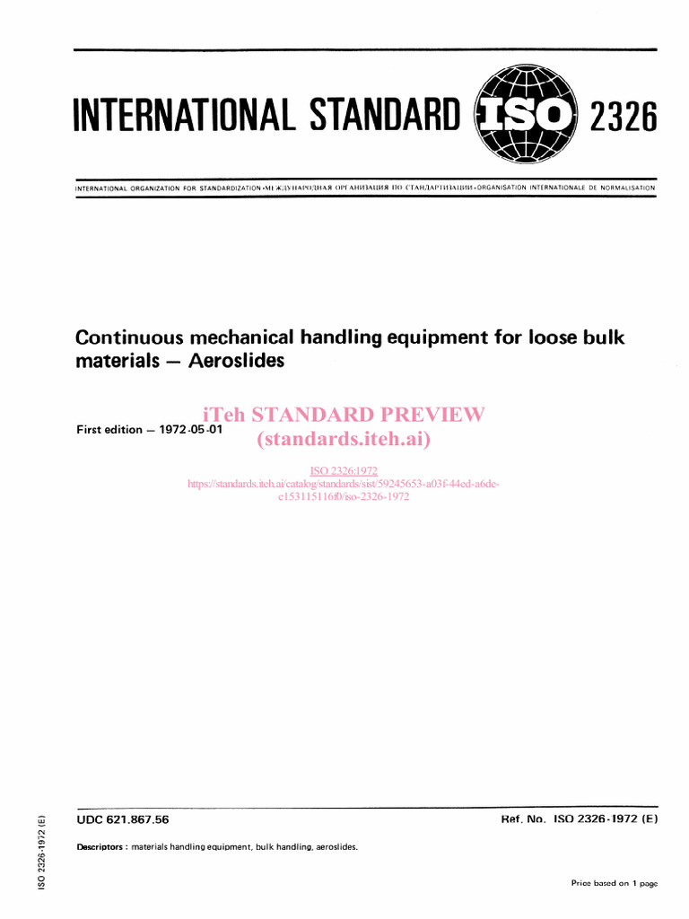 Iso 2326 1972 | PDF