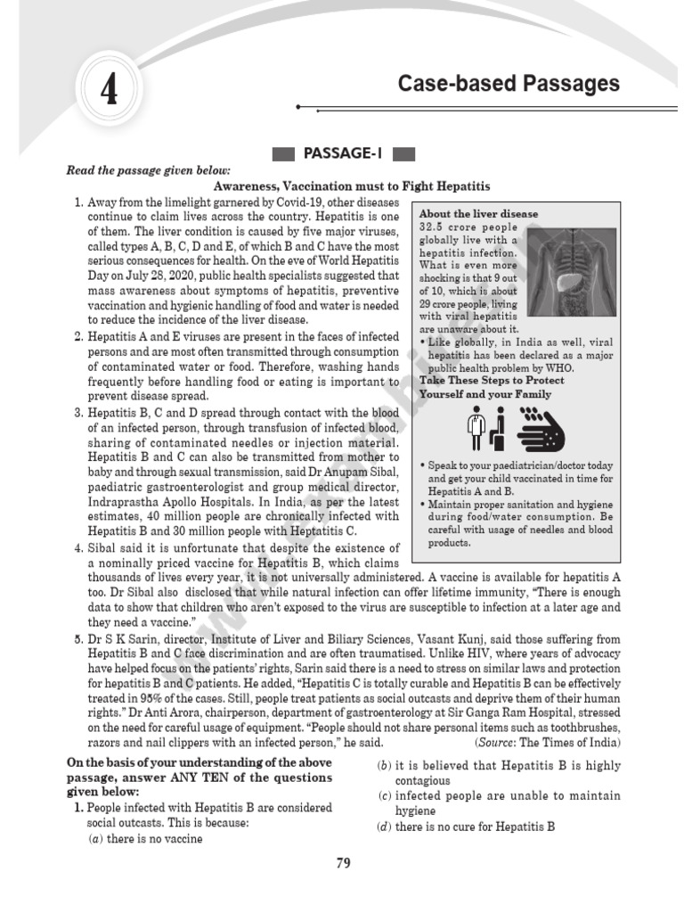 Case Based Passage Class 12th 2023 | PDF