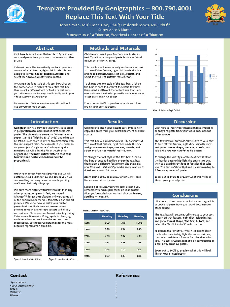 PPTX Genigraphics Poster Template A0 | PDF