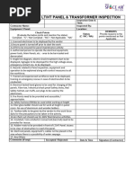LT Panel Checklist | PDF