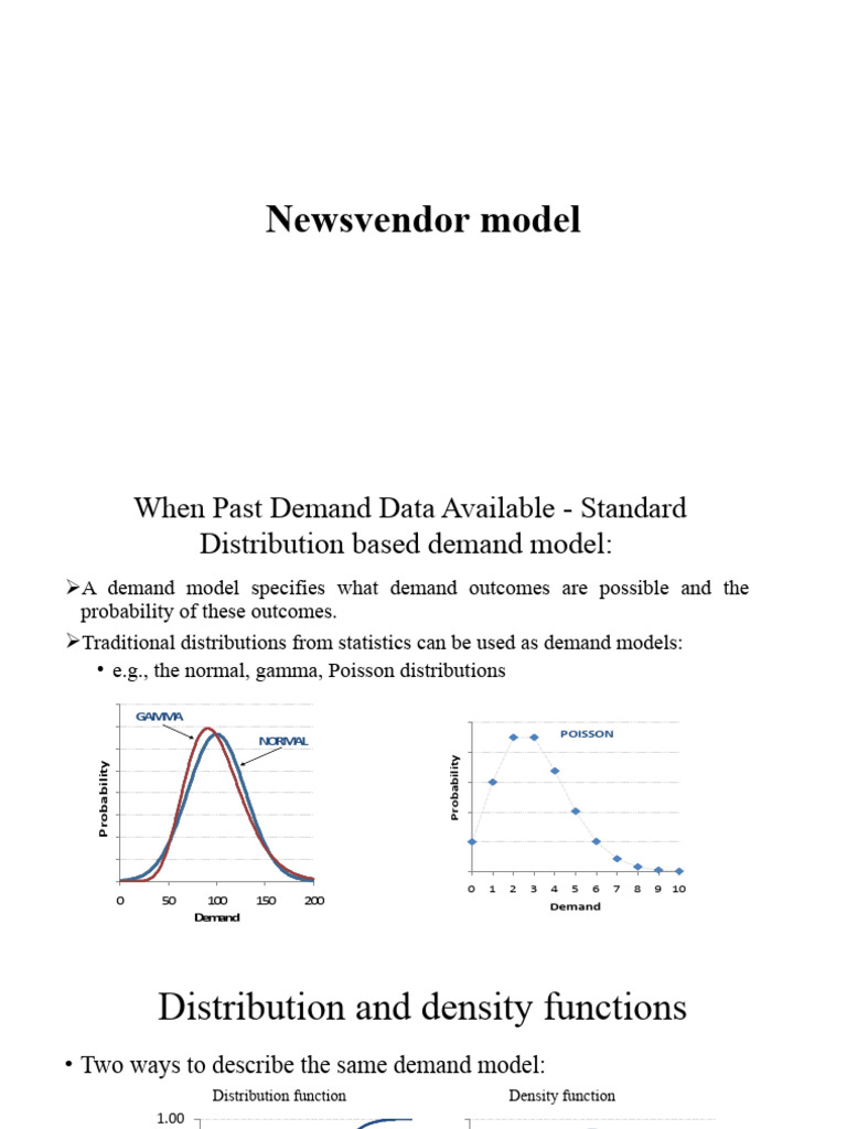 News Vendor Model (1) | PDF