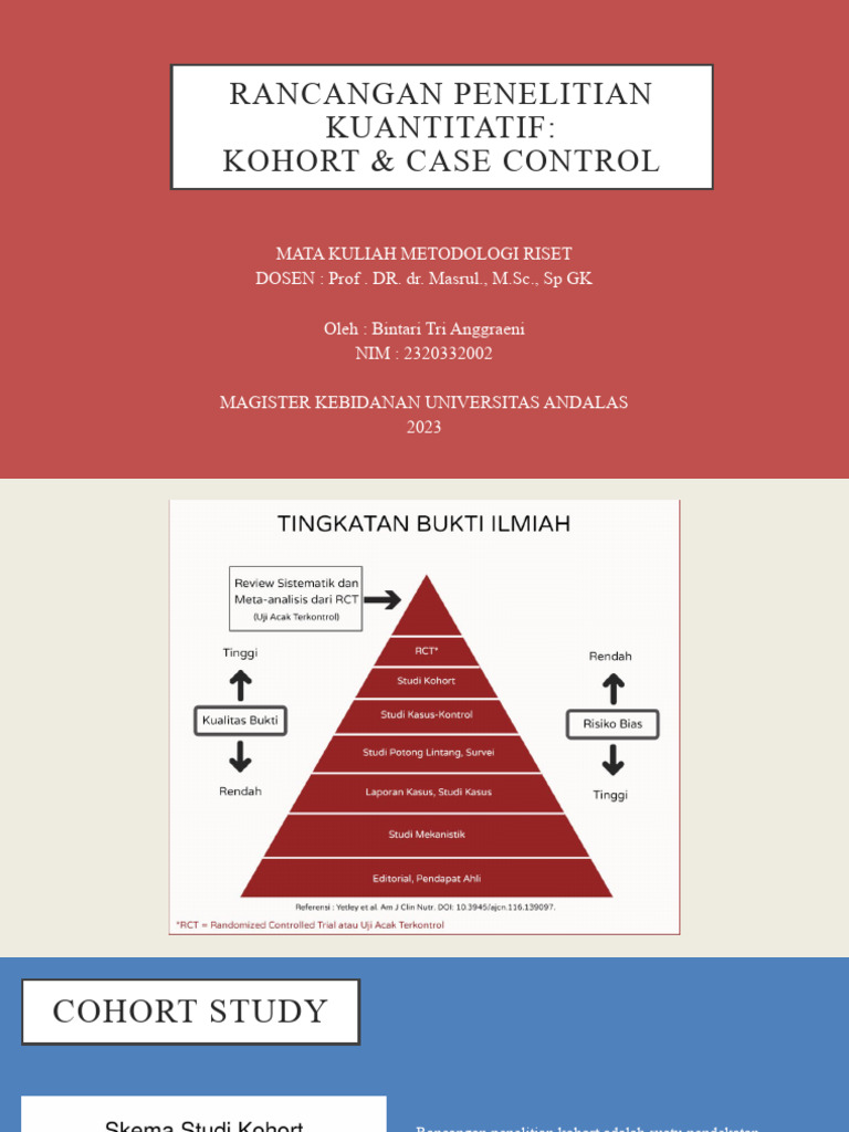 Rancangan Penelitian Kohort dan Case-Control | PDF
