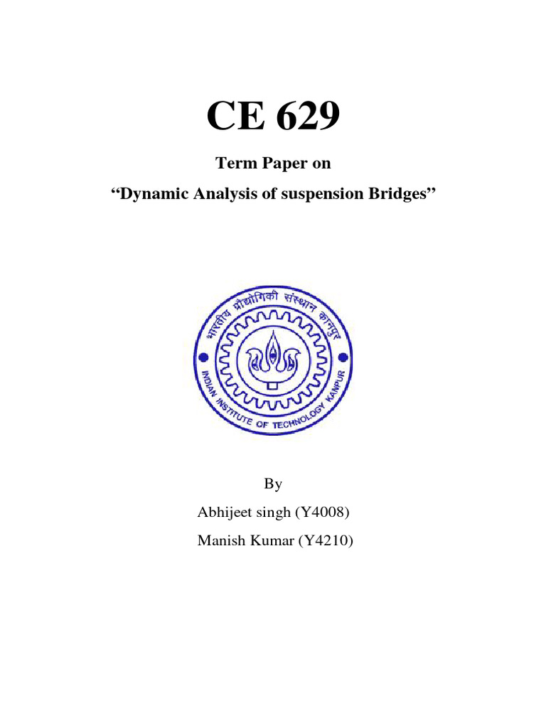 Dynamic Analysis of Suspension Bridges | PDF | Bridge | Force Dynamic Analysis of Suspension Bridges | PDF | Bridge | Force