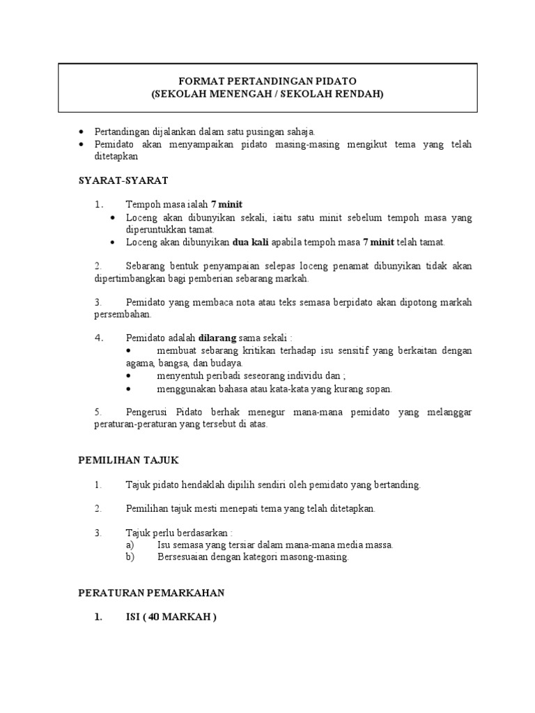 Format An Pidato | PDF