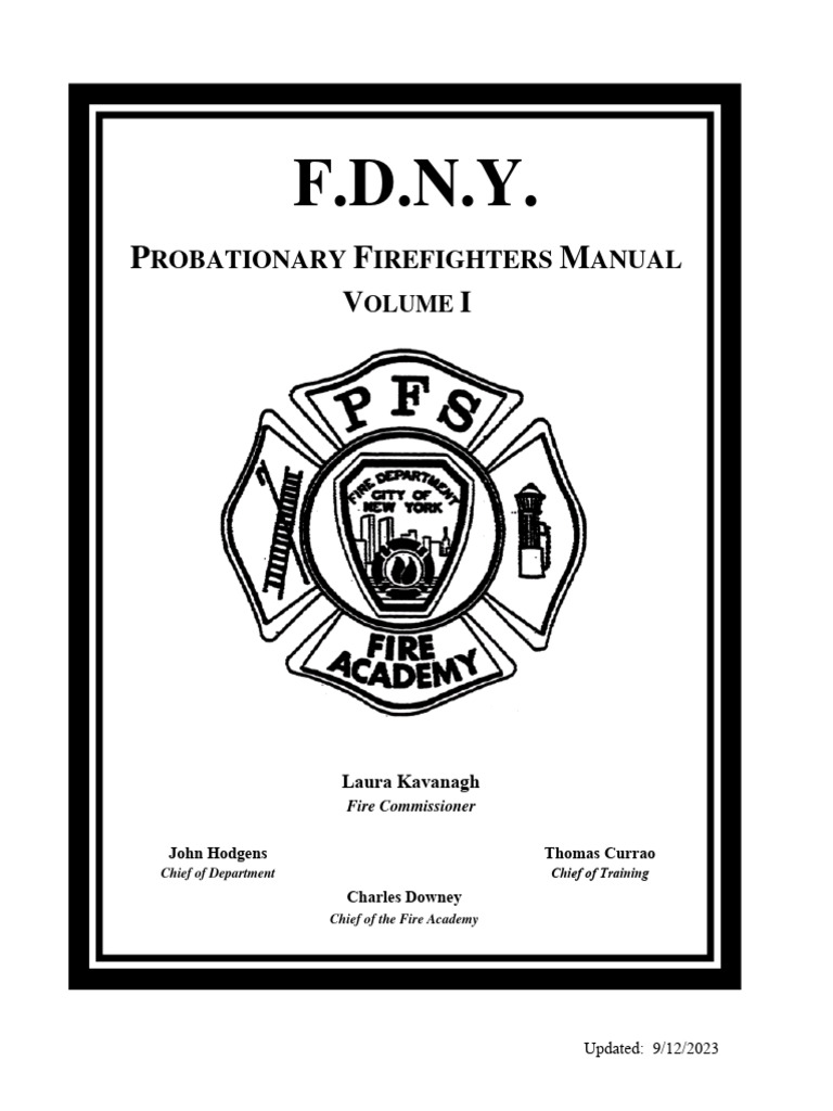 FDNY Probationary Firefighters Manual | PDF