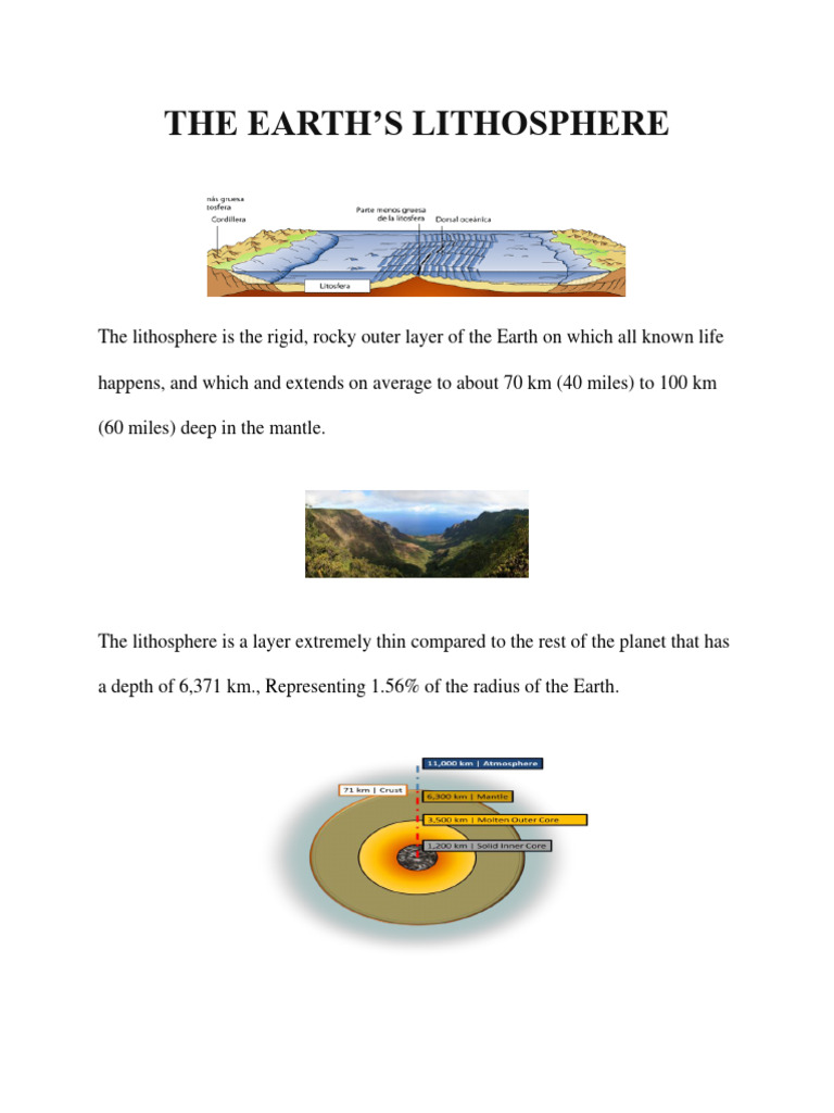The Earths Lithosphere | PDF