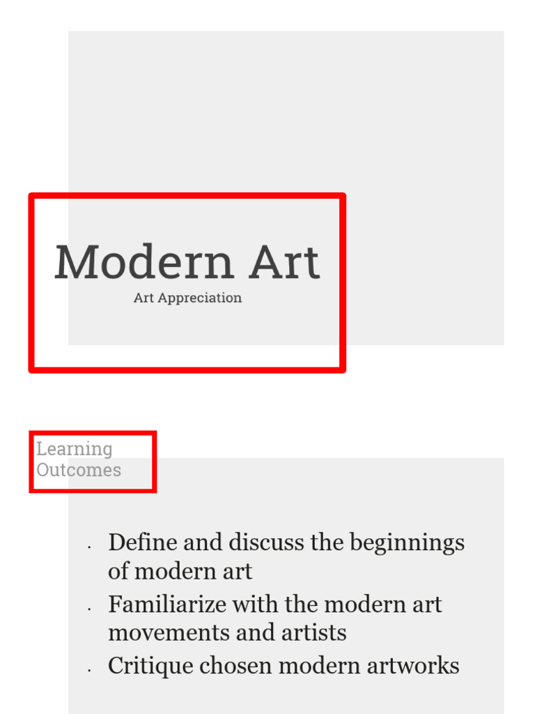 Modern Art | PDF | Impressionism | Surrealism