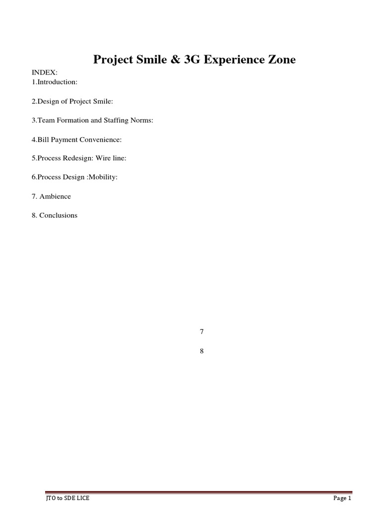 Ch11. Project Smile and 3G Experience Zone | PDF