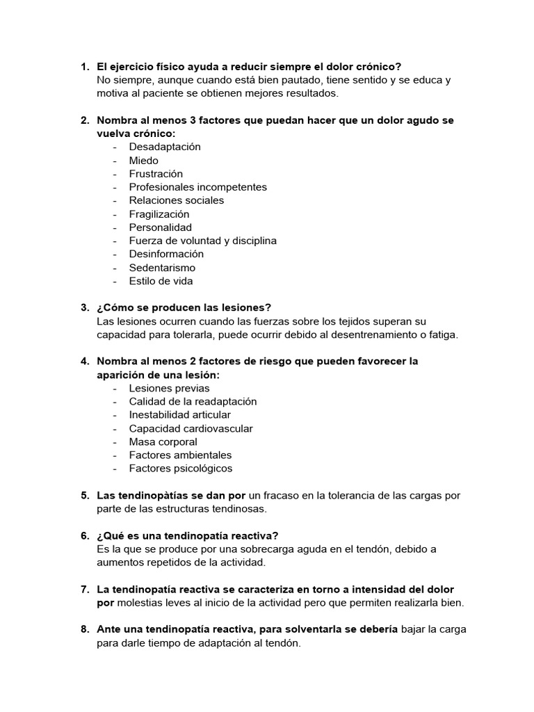 TEMA 15 - Dolor y Lesiones | PDF