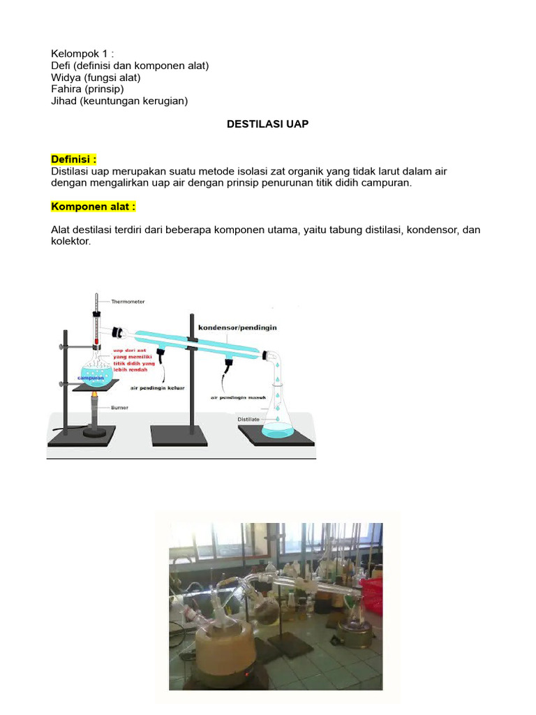 Destilasi Uap | PDF