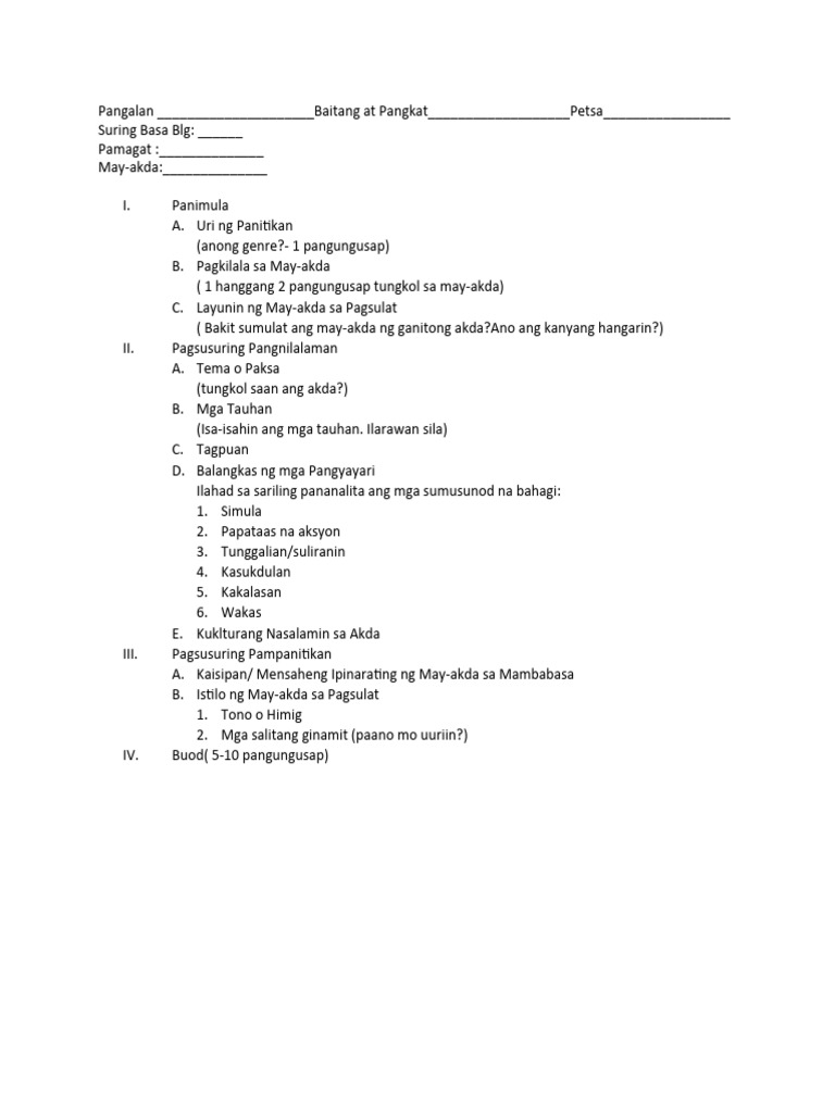 Suring-Basa-Template | PDF