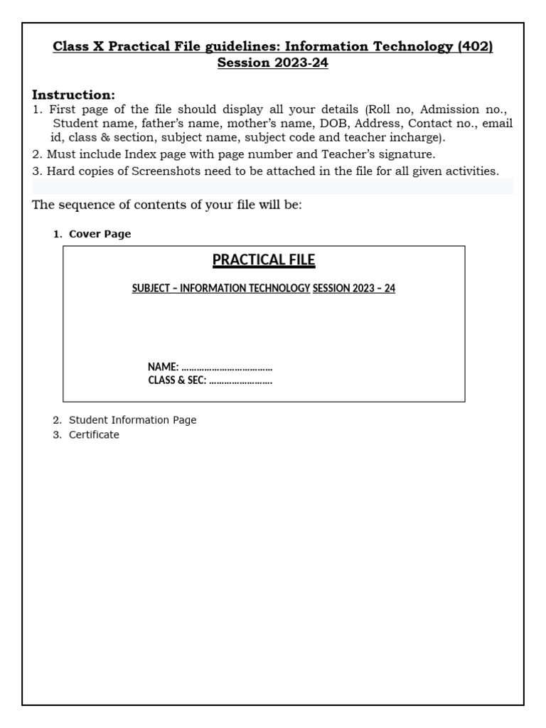 It Practical File - 2024 | PDF | Databases | World Wide Web