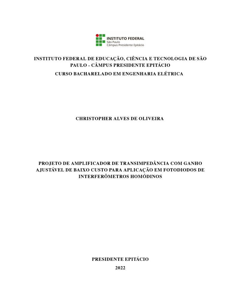 TCC Versao Final CHRISTOPHER | PDF