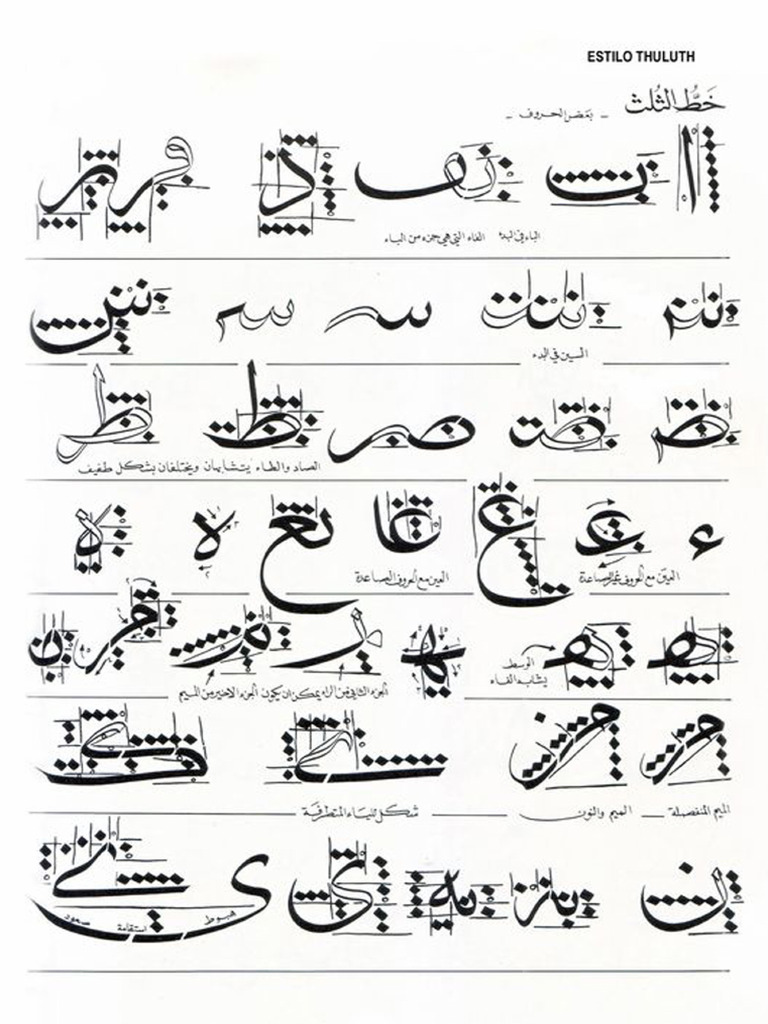 Print Khat A4 Thuluth | PDF
